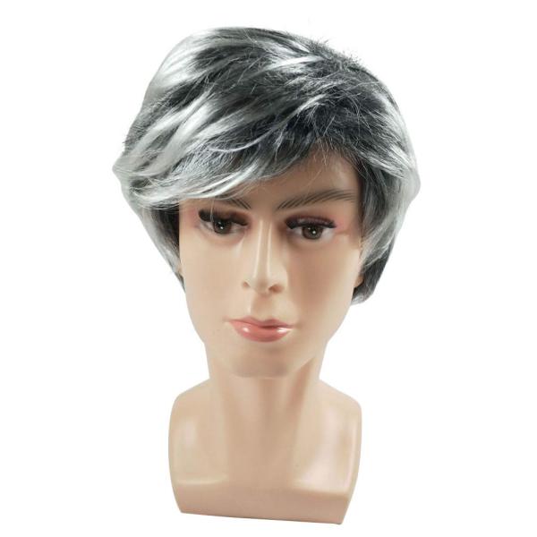 商品名:  USHOBE Granny Wigs for Women Costume Halloween Costumes for Men Fiber Party Wigs Fiber Full Costume Collection Wig...