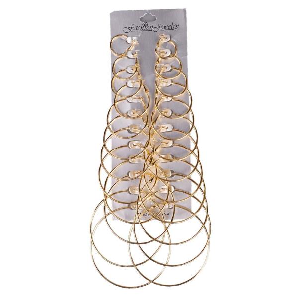 商品名:  Small Gold Hoop Clip on Earrings Silver Big Ear Circle Clip Steampunk Hoop Vintage Women Earrings Gold 12Pairs Ear...