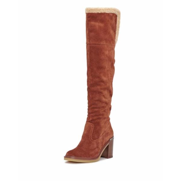 商品名:  Vince Camuto Gambrel Warm Caramel Pull On Block Heel Fur Lined Over Knee Boot (Warm Caramel, 7.5)ブランド: Vince Camut...