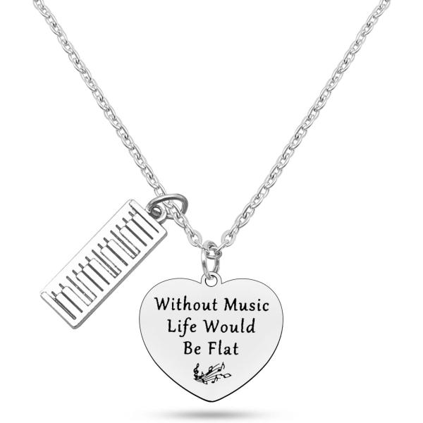 商品名音楽ギフトネックレス 音楽愛好家へのギフト 女性 男性 ミュージシャン ジュエリー インスピレーションを与える誕生日プレゼント 音楽教師 学生 ピアニスト 音楽演劇 友人へのギフト 同僚 姉妹 お父さん お母さん, ステンレス鋼Mus...