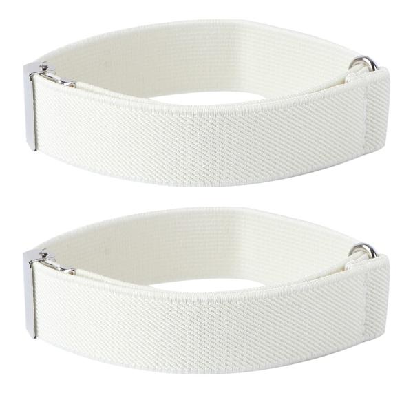 商品名:  USHOBE Arm Bangles 1 Pair Versatile Armband Elastic Armband Polyester Man Bracelet White Non-slip Shirt Garterブランド...