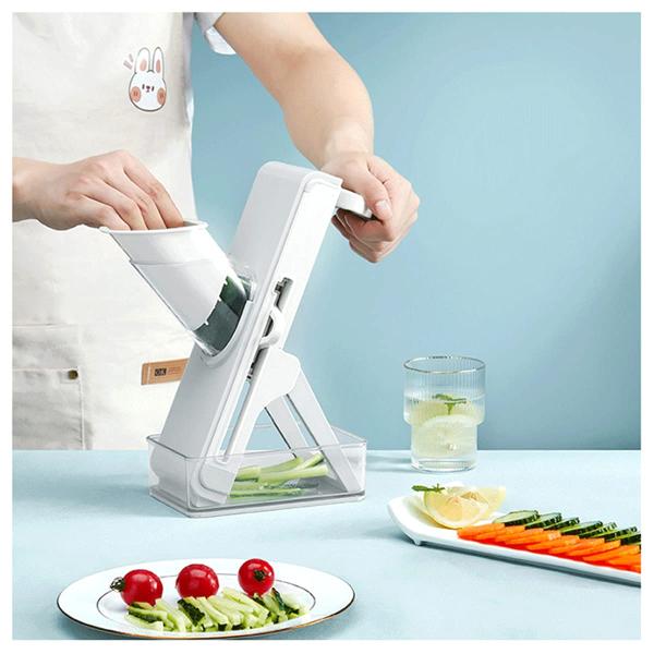 商品名:  Slicer Machine Vegetable Cutter Fruit and Vegetable Manual, Manual Vegetable Chopper with Container Convenient Pro...