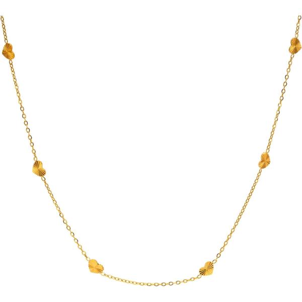 商品名Gamtic Gold Heart Necklace for Women - Dainty Thin Station Chain Necklacesブランド：Gamtic商品サイズ：高さ：2.5 cm横幅：7 cm奥行：7 cm重量：...