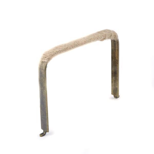 商品名: Pastlla 5インチ ティーポットハンドル 交換用 麻ロープ ハンドメイド ティーポット アーチ型ハンドル ステンレススチール ティーポットハンドル ハンドメイド麻ロープ セラミック陶器粘土 銅ポットアクセサリー (正方形、5...