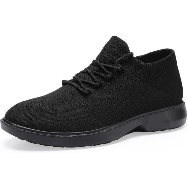 商品名Men’s Casual Work Shoe, Slip On Walking Shoe, Breathable Lightweight Stretchy Durable Fabric Upper, Semi-Formal, Rubb...