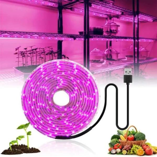 商品名:  LED Grow Light Strips,Waterproof Full Spectrum Plant Grow Light,USB 13.12ft 240LEDs, Flexible Growing Lamp for Ind...