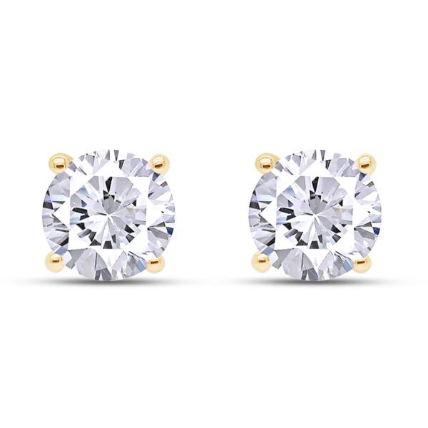 商品名: SAVEARTH DIAMONDS モアッサナイト スタッドピアス 0.85カラット DFカラー 理想的なカット 人工ダイヤモンド 18Kゴールドメッキ レディース 鑑定書付き, 金属, モアッサナイト SAVEARTH DIAM...