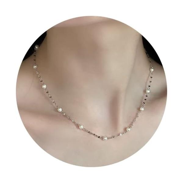 商品名Todenb トレンディ ペンダント ネックレス レディース ゴールドチェーン ダイヤモンド キュービックジルコニア 18K ゴールドメッキ 華奢なチェーン シンプル ハンドメイド ジュエリー, M, ステンレス鋼, ジルコンPear...