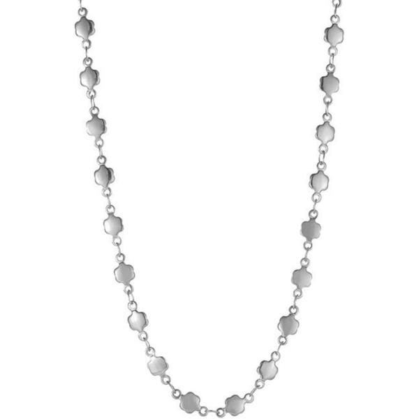 商品名Uarein Titanium steel Double Heart Chain Necklace.Simple Geometry Choker Necklaces Creative Chain Link Necklaces Fash...