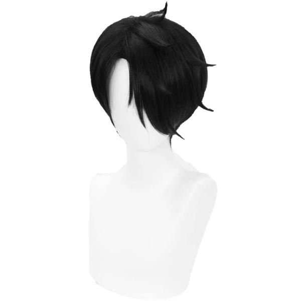 商品名:  ydound Cosplay Wig Anime Cosplay Wig, The Promised Neverland Wig, Ray Wig, Men Short Black Hair with Wig Cap, for ...