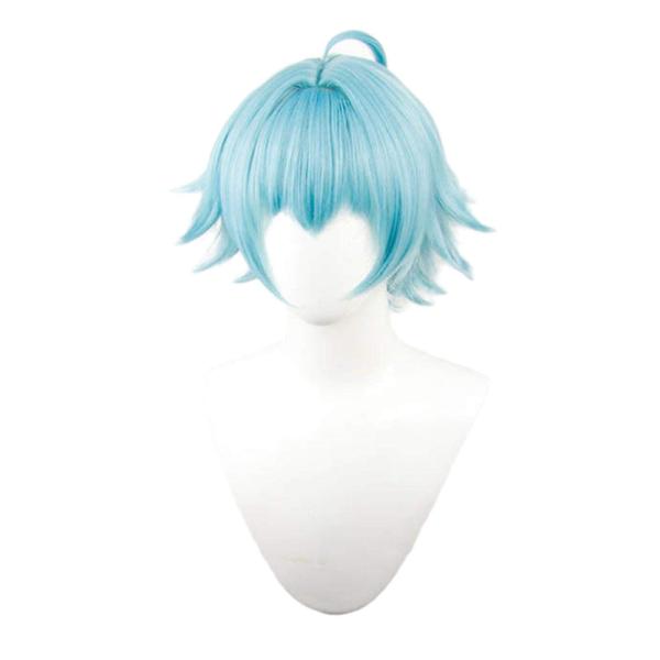 商品名:  ydound Cosplay Wig Game Genshin Impact Chongyun Cosplay Wigs Light Blue Short Men Cosplay Wig Heat Resistant Synth...
