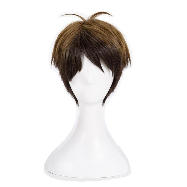 商品名:  ydound Cosplay Wig Haikyuu Shiratorizawa Gakuen Academy Ushijima Wakatoshi Cosplay Wig Short Brown Blonde Men Wome...