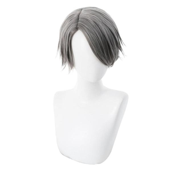 商品名:  ydound Cosplay Wig Identity V Embalmer Cosplay Wig Dark Gray Ponytail Hair Heat-Resistant Fiber Hair + Wig Cap Par...