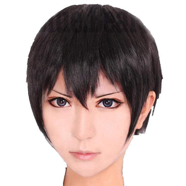 商品名:  ydound Cosplay Wig Haikyuu!! Kageyama Tobio Black Short Wig Cosplay Heat Resistant Synthetic Hair Haikiyu Karasuno...