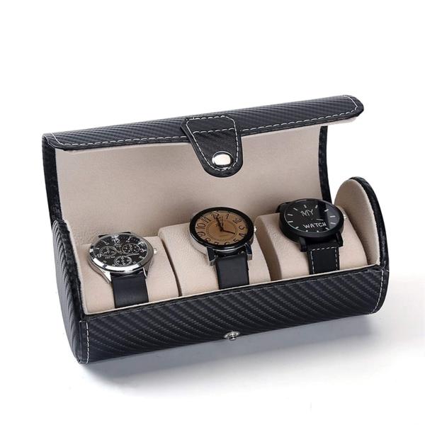 商品名:  Watch Box,Watch Storage Box,PU Leather Portable Watch Box Display and Storage for Watches and Bracelets 3 Slots Me...