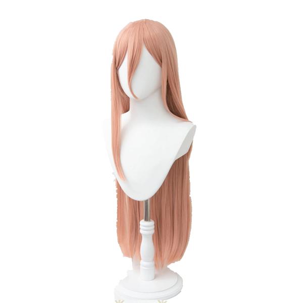 商品名:  ydound Cosplay Wig Anime Chainsaw Man Power Cosplay Long Orange Pink Heat Resistant Synthetic Hair Wigs + Wig Cap ...