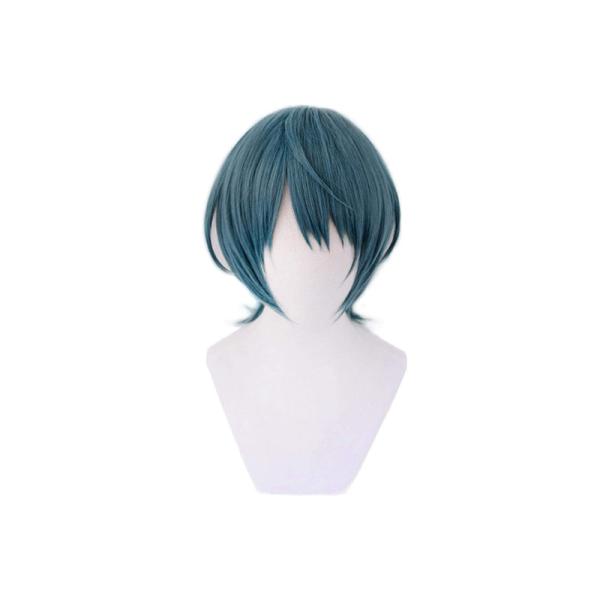 商品名:  ydound Cosplay Wig Fire Emblem ThreeHouses Male Byleth Beleth Blue Short Wig Cosplay Costume Heat Resistant Synthe...