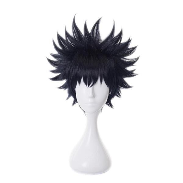 商品名:  ydound Cosplay Wig Jujutsu Kaisen Megumi Fushiguro Cosplay Wig Dark Blue Short Wig Heat Resistant Synthetic Hair w...