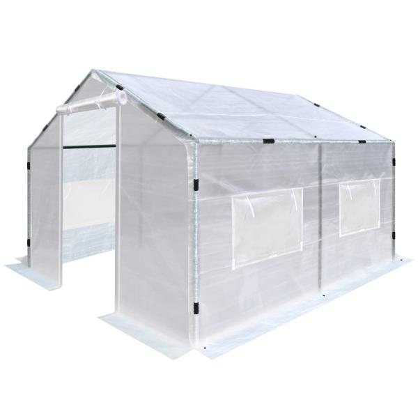 商品名:  BenefitUSA 7.2x8.5x7.2'H Large Walk-in Peak Roof Greenhouse with 2 Zipper Doors &amp; Windows (Transparent)ブランド: B...