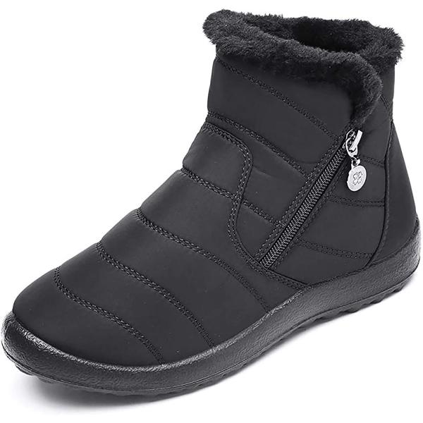 商品名:  Hhkuize Boojoy Winter Boots for Women Waterproof Bj Boots Warm Fur Lined Fashion Snow Boots Side Zipper Ankle Boot...