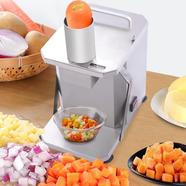 商品名:  Electric Automatic Vegetable Fruit Chopper, Commercial Vegetable Chopper w/ 3 Blades, Stainless Steel Vegetable Di...