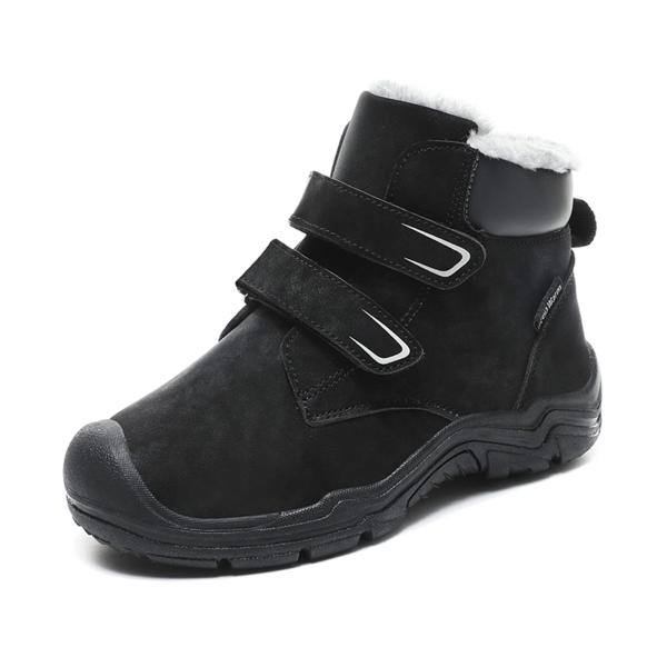 商品名:  UMANPOO Kids Ankle Boots Snow Hiking Shoes Boys Girls Winter Casual Walking Slip On Sneaker Fuzzy Warm High Top No...