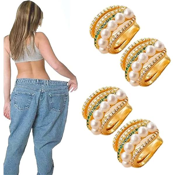 商品名LIAOCHEN Astennu Lymphvity Auriculotherapy White Onyx EarCuff 2 Pairs, Slimio Auricular Rowline Ear Cuff, Non Pierced...