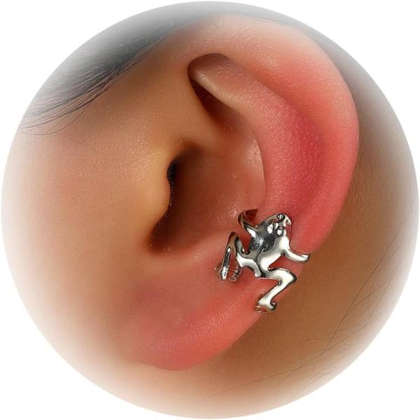 商品名カエルイヤリング 女の子用 3D シルバー カエルイヤリング 女性用 ポストスタッドピアス 妻 ガールフレンドへのギフト, シルバー, その他Frog Earrings for Girls Trendy 3D Sliver Frog ...