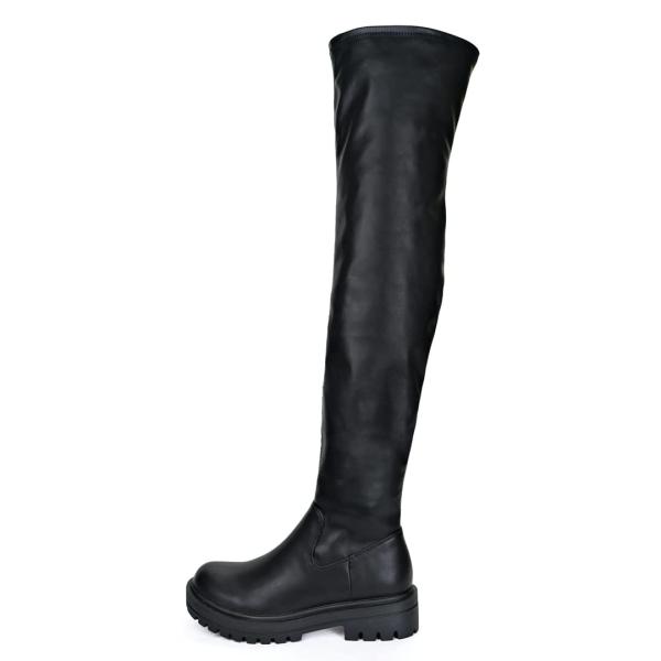 商品名:  Soda Women Knee High Chunky Block Heel Platform Boots Motis Black Pu 1/8ブランド: Soda商品サイズ: 8商品番号: 色: Black Pu-1海外の輸入...
