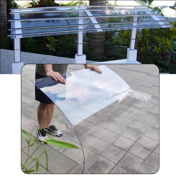 商品名:  Etlegor Polycarbonate Sheet, Lightweight Clear Plastic Sheet 1.2mm Sunlight Panels High Toughness Bendable for Roo...