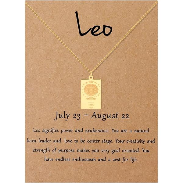 商品名ゴールド星座ネックレス レディース タロットカード 星座ネックレス 12星座ペンダントネックレス レディース メンズ, adjustable, 金属, その他Gold Zodiac Necklace for Women Tarot C...