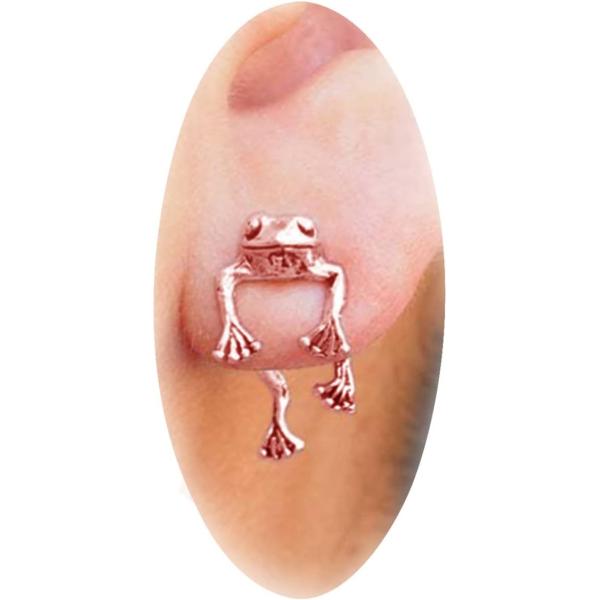 商品名女の子用カエルイヤリング 3Dシルバー フロッグイヤリング レディース ポストスタッドイヤリング 妻/ガールフレンドへのギフト, その他, その他Frog Earrings for Girls Trendy 3D Sliver Fro...