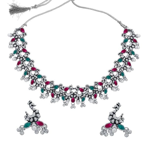 商品名:  firdous jewels Fancy Oxidised Choker Necklace Set for Women and Girlsブランド: firdous jewels高さ: 14cm横幅: 8cm奥行: 10cm重量...