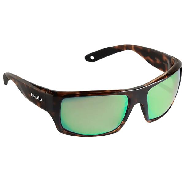 商品名: Bajio サングラス - モデル Nato - ダークトータスグロス ガラスレンズ レンズカラー, グリーン, L Bajio Sunglasses - Model Nato - Dark Tortoise Gloss, Gla...