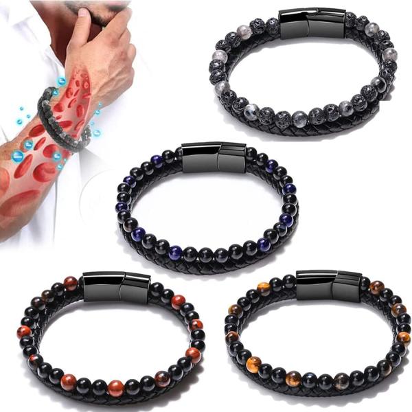 商品名: [FUNTLY] Humanic+ Pro Maxhematie Beadedブレスレット、ヒューマニック+マックスヘマティービーズブレスレット、ヒューマニック+ビーズブレスレット、天然クリスタルビーズブレスレットバングル女性男性...