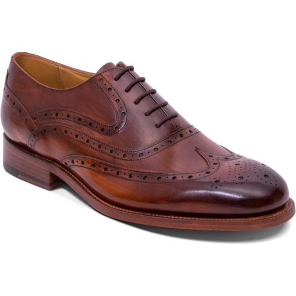 商品名BARKER Liffey Men's Handmade Dress Shoes Leather Brogue Oxford Formal Shoes for Men (AW22) - Brownブランド：BARKER商品サイズ：9....