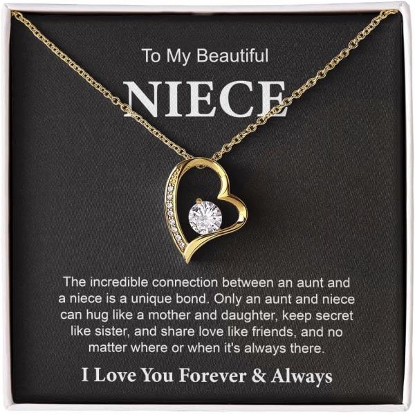 商品名Jewelayer To My Beautiful Niece Necklace From Auntie, Sentimental Gifts for Niece, The InCredible Connection Between ...