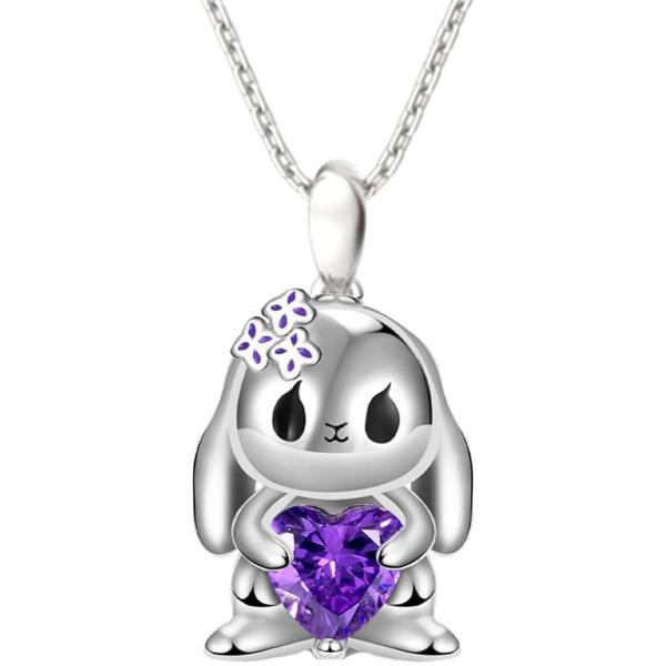 商品名Necklaces for Women Pendant Fashion Jewelry Pendant Necklace Festive Personality Rhinestone Easter Cartoon Fox Rabbit...