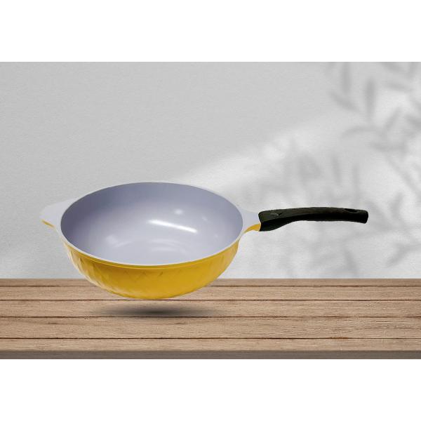 商品名:  |MADE IN KOREA| 12.5" Ceramic Coating Interior and Exterior Cooking Wok, Pan Setブランド: Generic重量: 1814g商品番号: 素材: Ce...