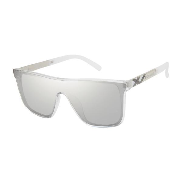商品名:  Rocawear R1543 Modern UV400 Protective Square Shield Sunglasses. Gifts for Men with Flair, 136 mm, Crystal &amp; S...