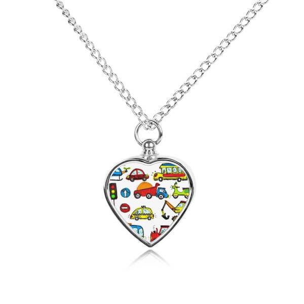 商品名:  Oyihfvs Cars Set Bus Truck Motorcycle Airplane Pet Urn Necklace Pendant Jewelry, Keepsake Memorial Necklace for Me...