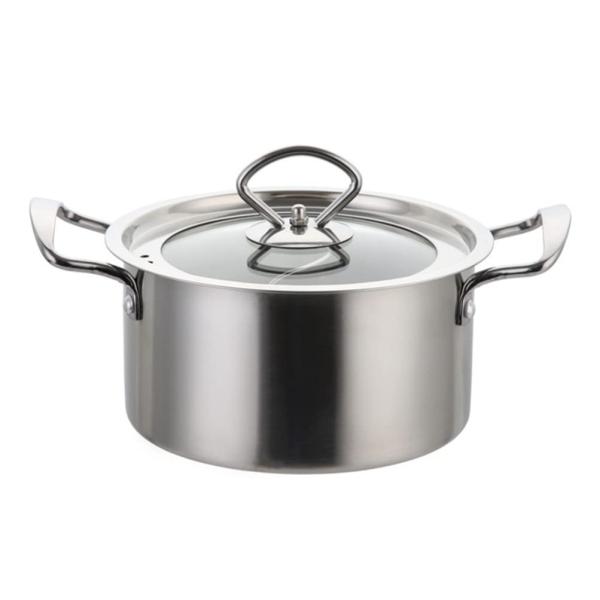 商品名:  STOBAZA Stainless Steel Stock Pot Nonstick Cookware 1 Set Mandarin Duck Pot Glass Induction Individual Saucepan Gr...