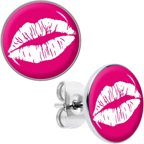 商品名:  Body Candy 20G Stainless Steel Luscious Red Hot Lips Pierced Mens Stud Earrings for Womenブランド: Body Candy商品番号: CU-...