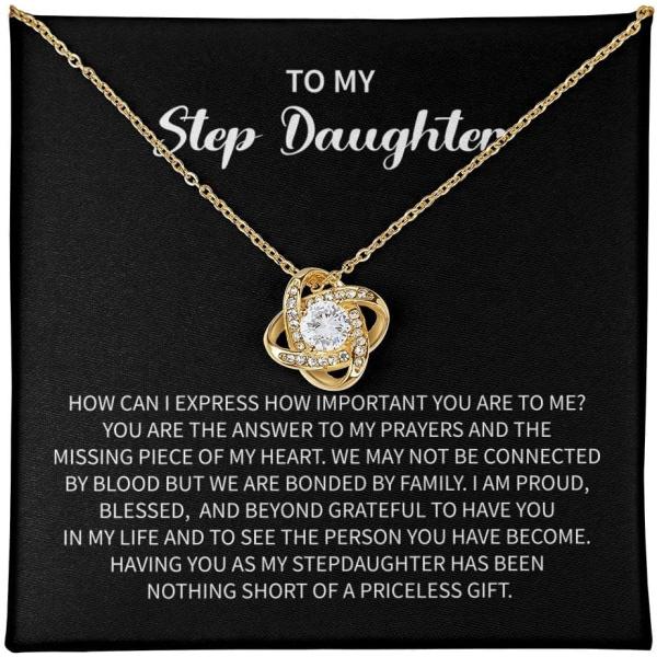 商品名Jewelayer To My Stepp Daughter Necklace, Love Knot Necklace, Stepdaughter Gifts From Stepmom, Step Daughter Gifts Fro...