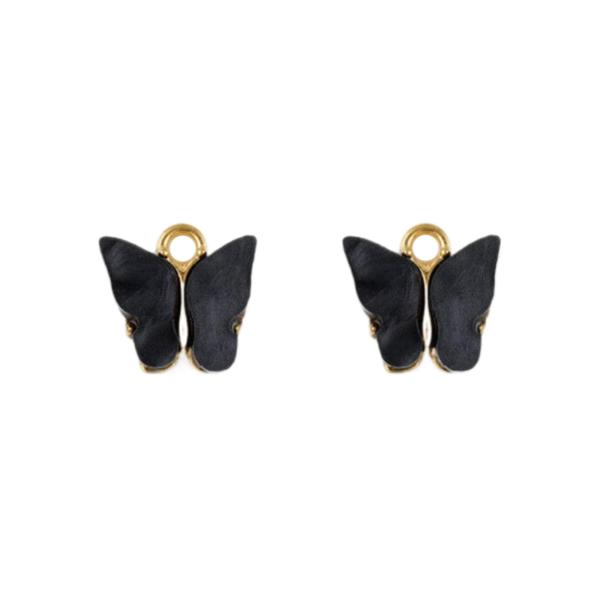 商品名:  Yistu Necklace Gift for Women Colorful Acrylic Butterfly Necklace Pendant DIY Bracelet Accessories Girls (Black, O...