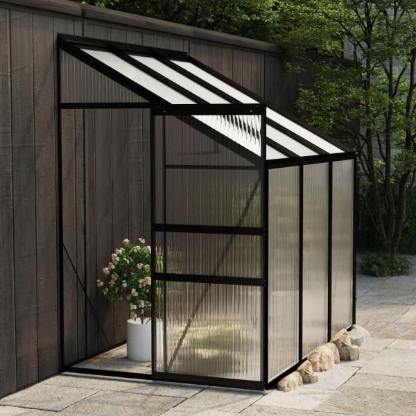 商品名:  Green House for Plants, Walk in Greenhouse, Greenhouse Anthracite Aluminum with Galvanized Base Frame for Garden/P...
