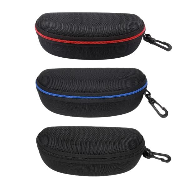 商品名: Kowellsen サングラスケース ポータブル トラベル ジッパー シェル 眼鏡フレーム ガラスケース フック 男女兼用, ブラック、レッド、ブルー。, One Size Kowellsen Sunglass Case Prot...