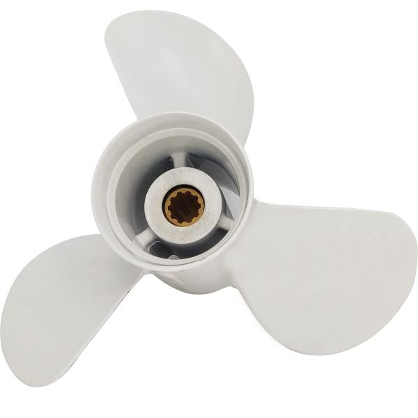 商品名: DLNIG 9 7/8×9-F ヤマハ用ボートプロペラ - ヤマハ船外機エンジン用 20HP 25HP 30HP F25 交換用 6664-45941-01-EL 10スプライン歯 - アルミニウム船外プロペラ DLNIG 9 7...