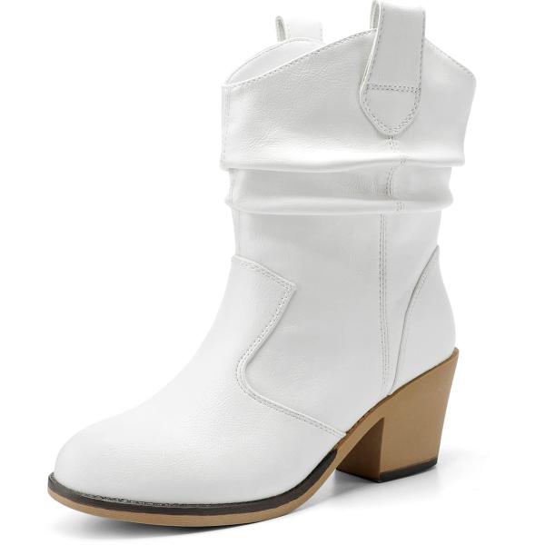 商品名:  Bacia Cowgirl boots Women Modern Western Cowboy Boots with Pull-on Tabs for Concert White 7.5 USブランド: Bacia商品サイズ: ...