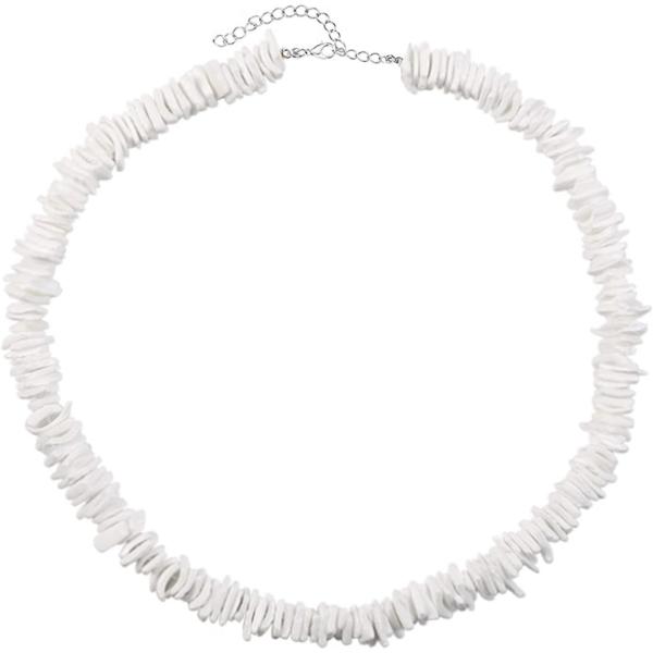 商品名Long tiantian White Puka Shell Necklace Bracelet Set Conch Clam Chips Hawaiian Surfer Seashell Necklaces Choker Jewel...